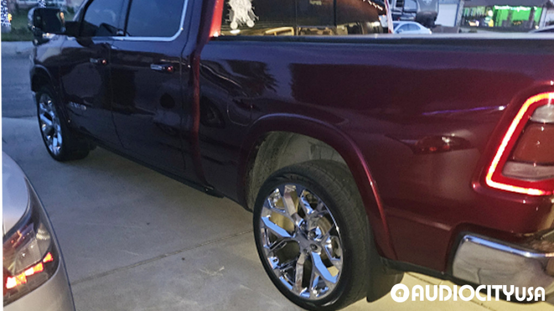2019 RAM 1500 on 24" OEM Replica Wheels Snowflake Chrome | Gallery ...