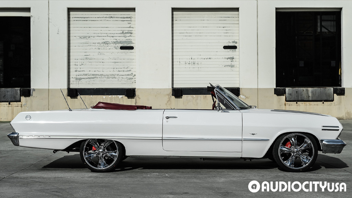 1963 Chevrolet Impala on 20" Foose Wheels F105 Legend Chrome | Gallery ...