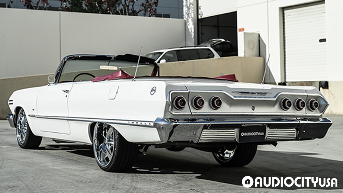 1963 Chevrolet Impala on 20" Foose Wheels F105 Legend Chrome | Gallery ...