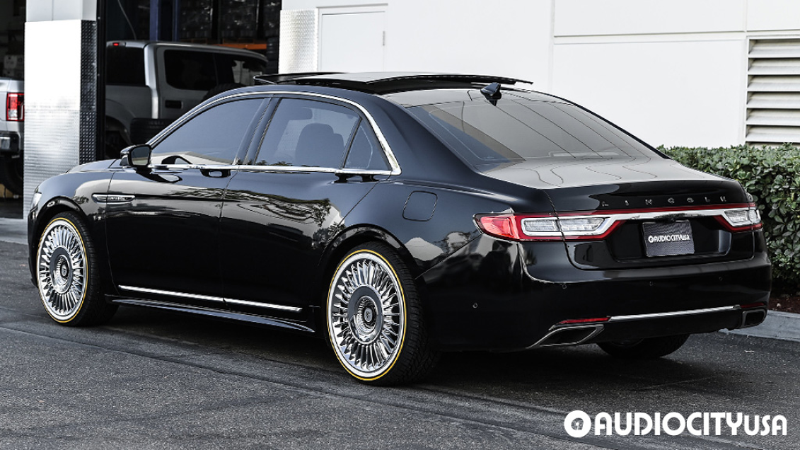 2019 Lincoln Continental on 20" Asanti Black Wheels ABL-40 Tiara Chrome | Gallery | AudioCityUSA