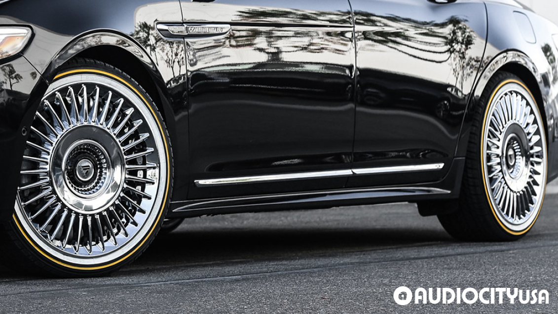 2019 Lincoln Continental on 20" Asanti Black Wheels ABL-40 Tiara Chrome | Gallery | AudioCityUSA