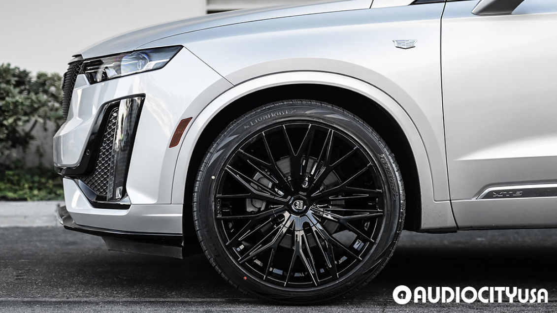 2020 Cadillac XT6 on 22" Lexani Wheels Aries HD Gloss Black | Gallery | AudioCityUSA