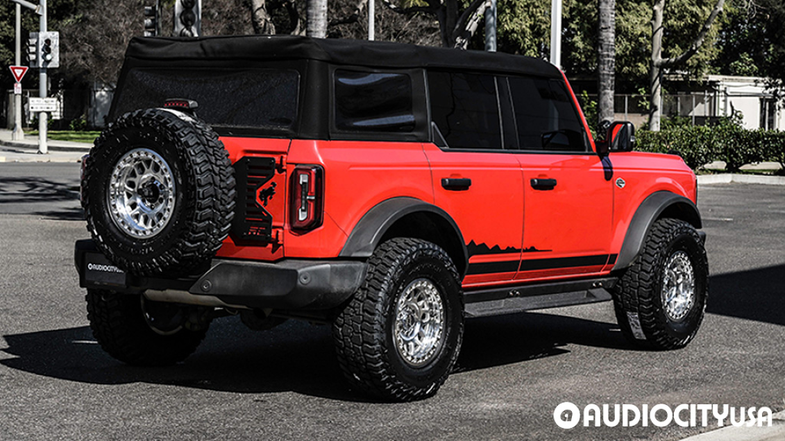 2022 Ford Bronco on 17" KMC Wheels KM234 Grenade Desert Beadlock ...