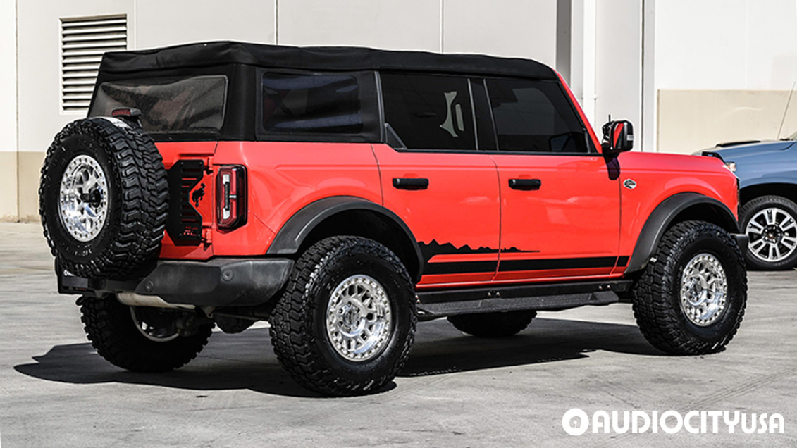 2022 Ford Bronco on 17" KMC Wheels KM234 Grenade Desert Beadlock ...