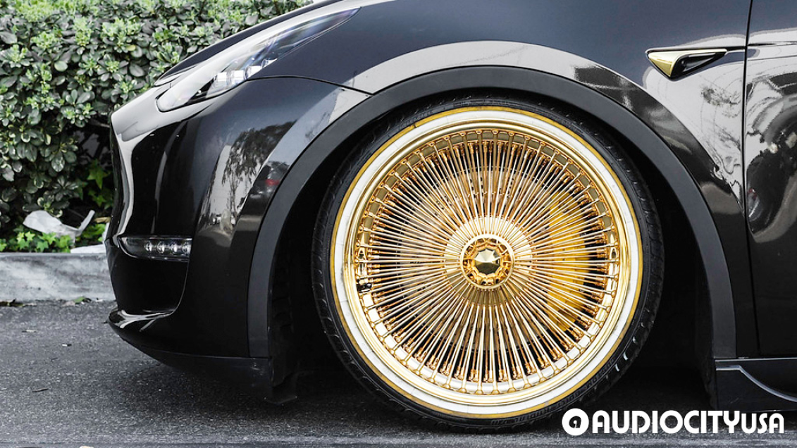 2022 Tesla Model Y LA Wire FWD 150-Spoke Straight Lace 20 inch Wheels ...