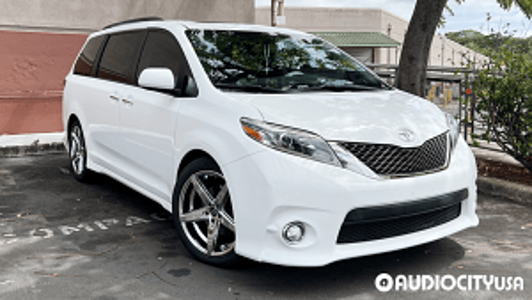 2018 Toyota Sienna on 19" ESR Wheels RF15 Brushed Silver | Gallery ...