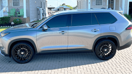 2024 Toyota Grand Highlander on 22" Curva Wheels C48 Gloss Black ...