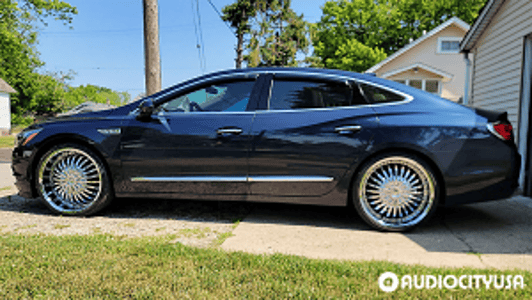 2018 Buick LaCrosse on 22" XIX Wheels X23 Silver Machined with SS Lip ...