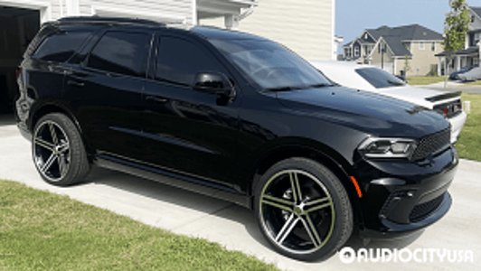 2013 Dodge Durango on 26" Artis Wheels Fillmore Silver Brushed with ...