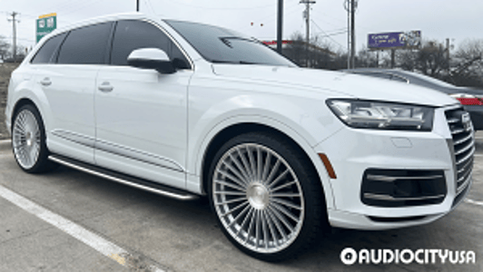 2017 Audi Q7 on 24" Strada Wheels Buca Silver Brushed | Gallery ...