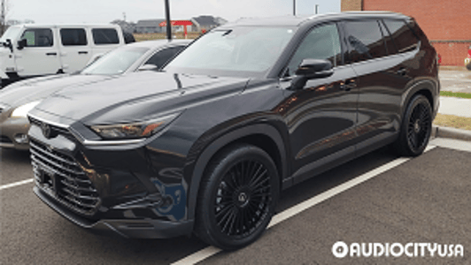 2024 Toyota Grand Highlander on 22" Curva Wheels C48 Gloss Black ...