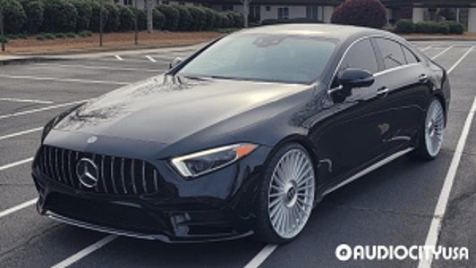 2018 Mercedes-Benz CLS-Class on 22" Azad Wheels AZ008 Silver Brushed ...