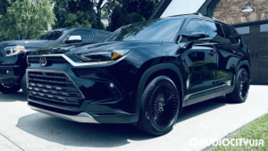 2024 Toyota Grand Highlander on 22" Curva Wheels C48 Gloss Black ...
