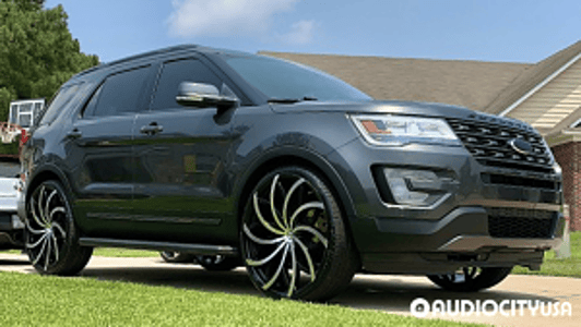 2020 Ford Explorer on 22" Asanti Wheels ABL-37 Satin Black | Gallery ...