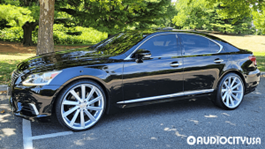 2013 Lexus LS Series on 22" Curva Wheels C50 Black Machined | Gallery ...