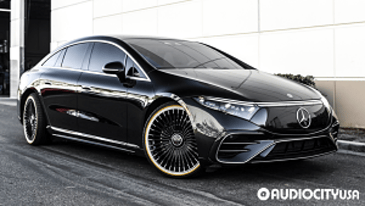 2023 Mercedes-EQ EQS on 22" Giovanna Wheels Wheels Tulum Gloss Black ...