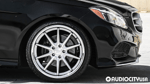 2014 Mercedes-Benz E-Class on 19" Ferrada Wheels FR4 Silver Machined ...