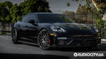 2017 Porsche Panamera on 22" Savini Wheels BM13 Gloss Black with DDT ...