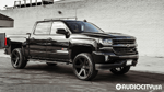 2018 Chevrolet Silverado 1500 on 22" Strada Wheels Coda Gloss Black ...