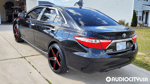 2017 Toyota Camry on 20" Pinnacle Wheels P202 Gloss Black Red Milled ...