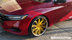 2021 Honda Accord on 22" AZAD Wheels AZ1101 Gold Brush with Chrome SS ...