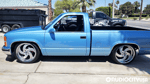1989 Chevrolet C1500 on 22" Strada Wheels Retro 5 Brushed Silver Milled ...