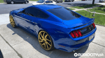 2017 Ford Mustang on 24" Lexani Wheels Senna Custom Gold Plating over ...