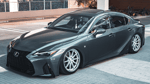 2022 Lexus IS Series on 19" Ferrada Wheels FR4 Silver Machined with ...