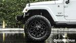 2017 Jeep Wrangler on 20" XD Wheels XD825 Buck Gloss Black Milled ...