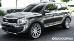 2022 KIA Telluride on 24" Azad Wheels AZ99 Silver with Chrome SS Lip ...