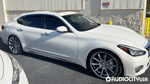 2018 Infiniti Q70 on 22" Ferrada Wheels CM2 Silver Machine with Chrome ...