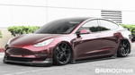 2020 Tesla Model 3 on 20" Vossen Wheels HF-5 Gloss Black | Gallery ...