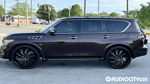 2015 Infiniti QX80 on 28" Artis Wheels Decatur Gloss Black Milled ...