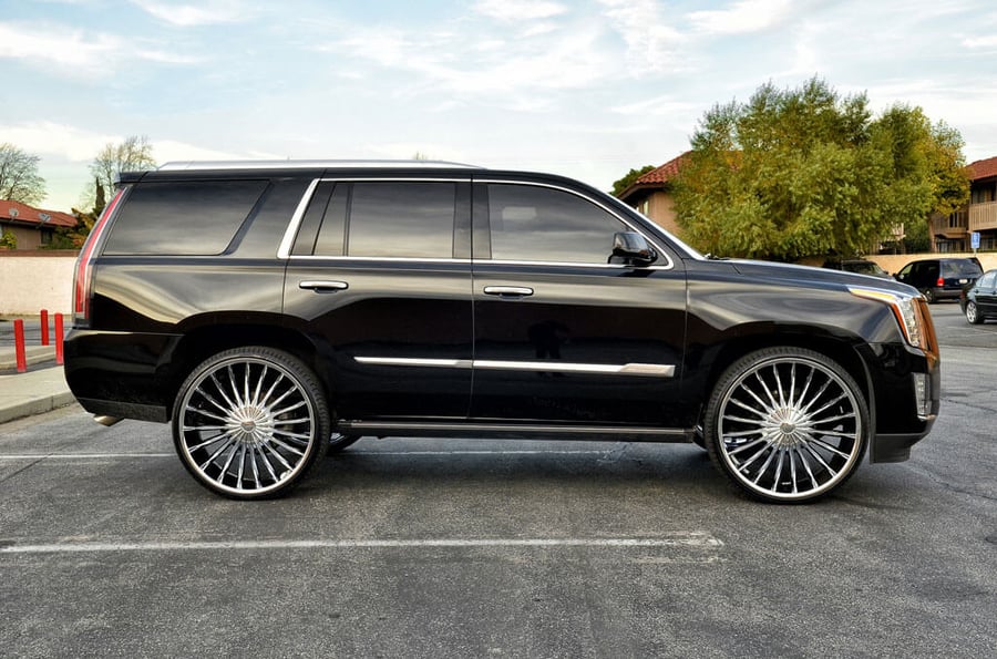 28 inch Velocity Wheels VW11 Chrome Rims for 2015 Cadillac Escalade ...