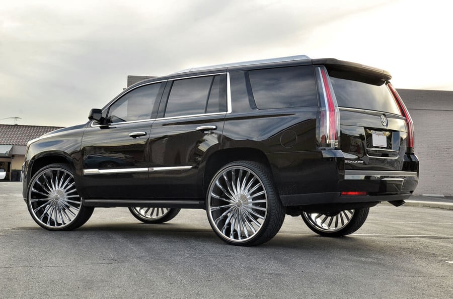 28 inch Velocity Wheels VW11 Chrome Rims for 2015 Cadillac Escalade ...