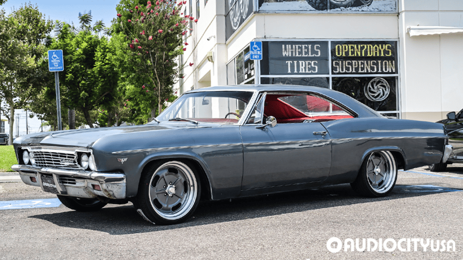 1966 Chevrolet Impala on 20" American Racing Wheels VN511 Salt Flat Mag ...