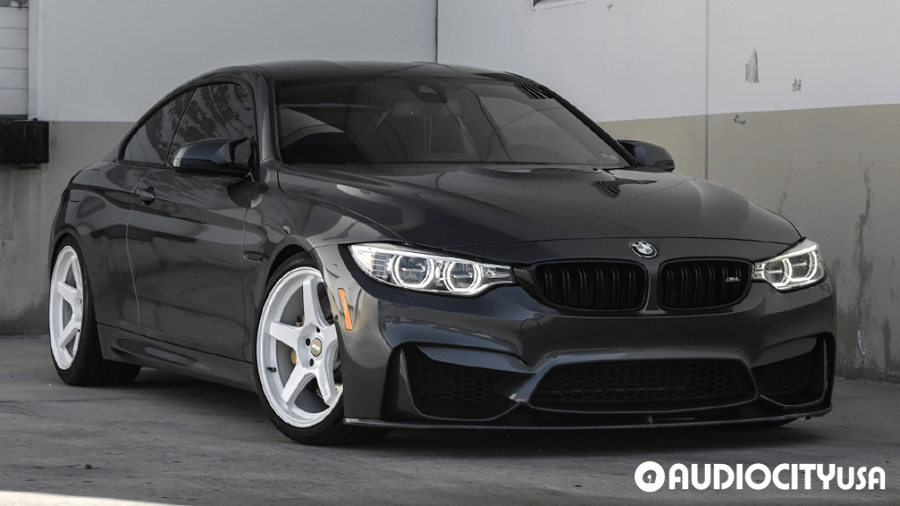 2017 BMW M4 on 19" ESR Wheels AP5C Gloss White | Gallery | AudioCityUSA