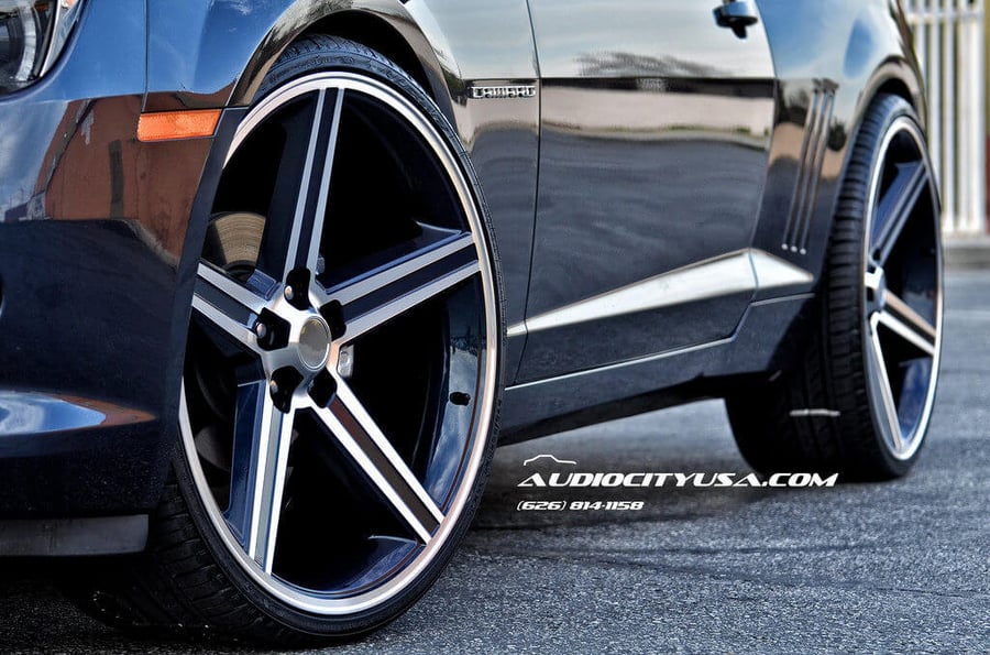24″ IROC Wheels Black Machined 5-Lugs Rims For 2014 Chevy Camaro RS