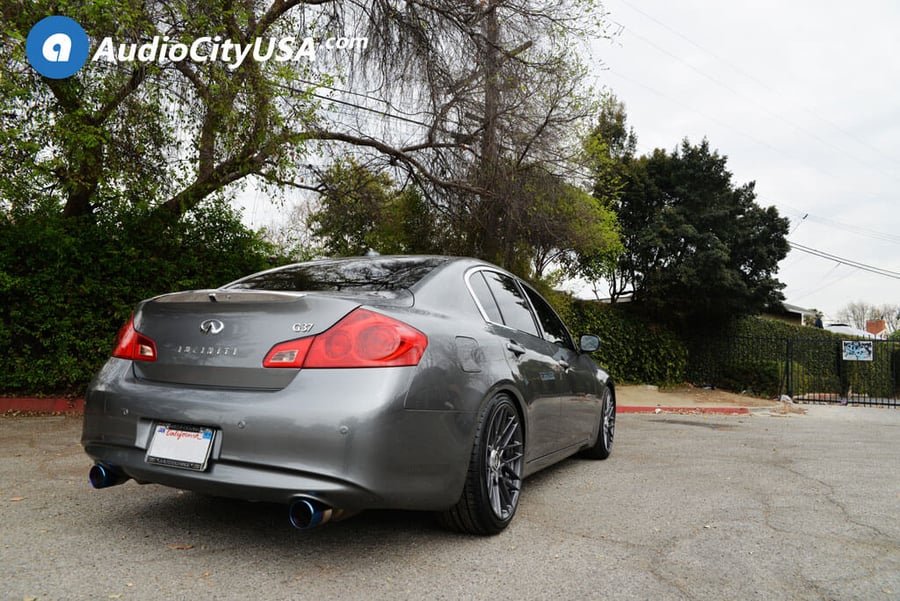 19″ Rotiform Wheels R141 RSE Matte Anthracite Rims For 2013 Infiniti G37
