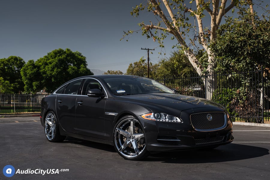 22″ Lexani Wheels R-Four with Chrome Rims & Lexani Tires LX-Twenty for a 2013 Jaguar XJ | Audio ...