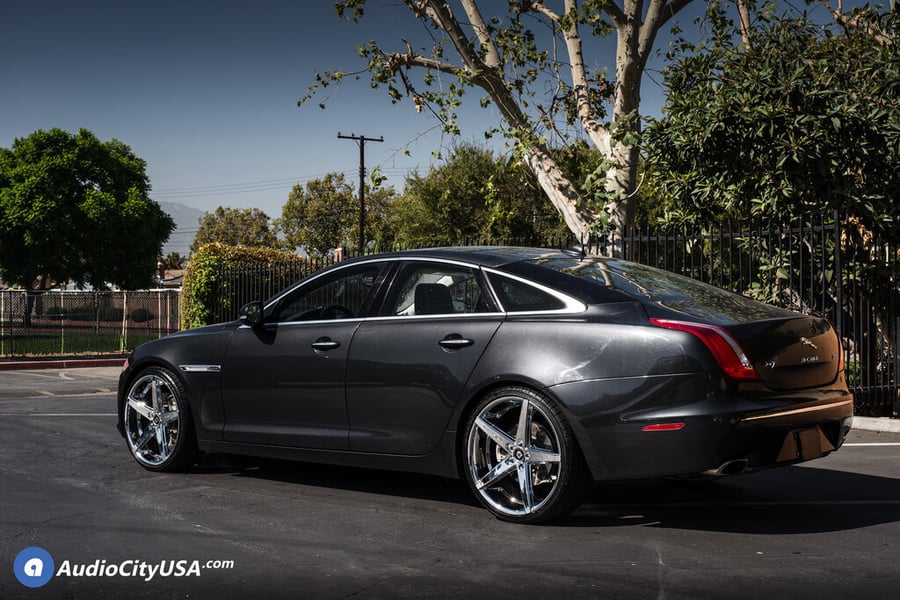 22″ Lexani Wheels R-Four with Chrome Rims & Lexani Tires LX-Twenty for a 2013 Jaguar XJ | Audio ...