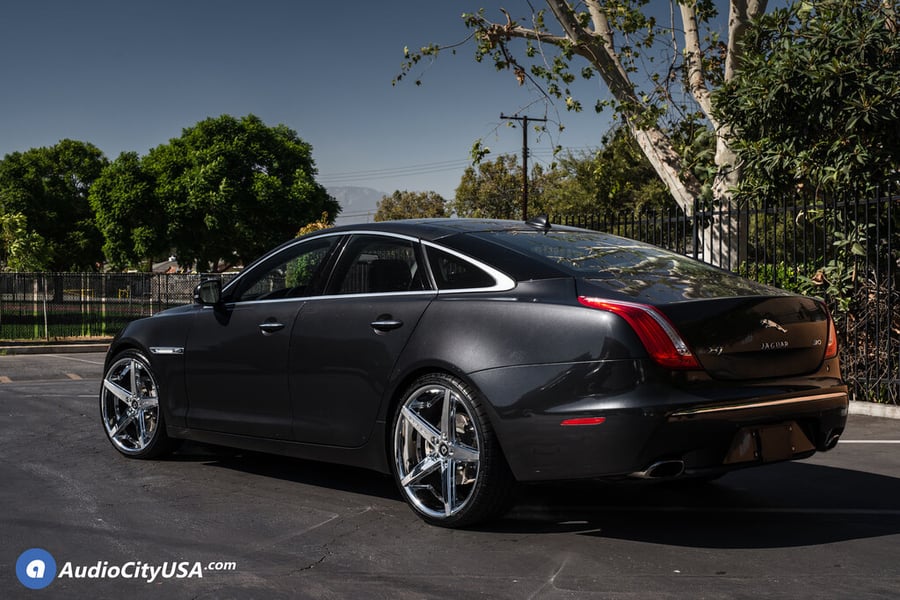 22″ Lexani Wheels R-Four with Chrome Rims & Lexani Tires LX-Twenty for a 2013 Jaguar XJ | Audio ...