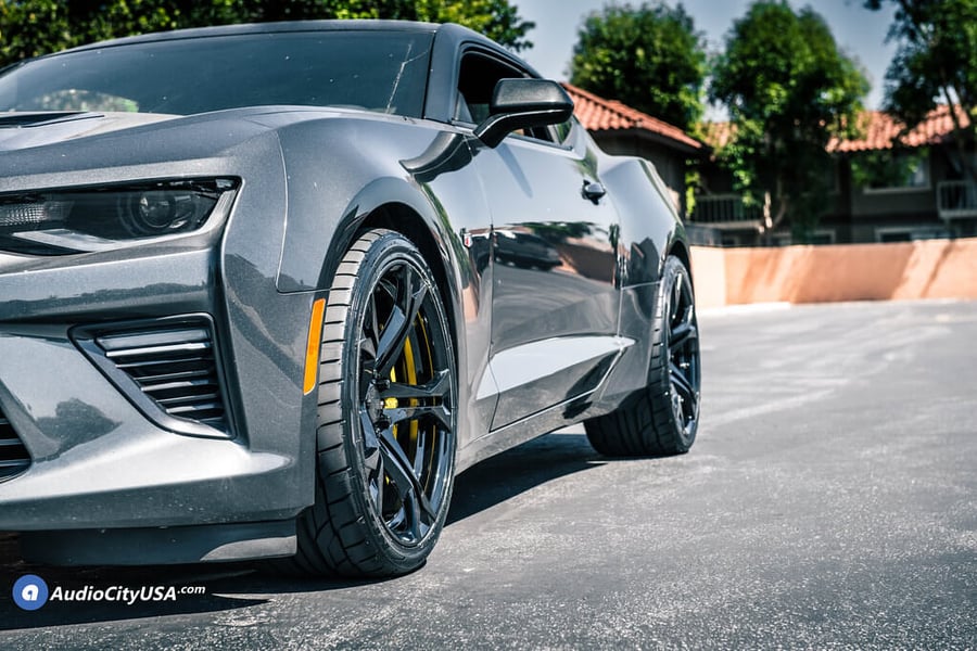20″ Staggered MRR Wheels M017 Gloss Black Rims for 2017 Chevrolet Camaro