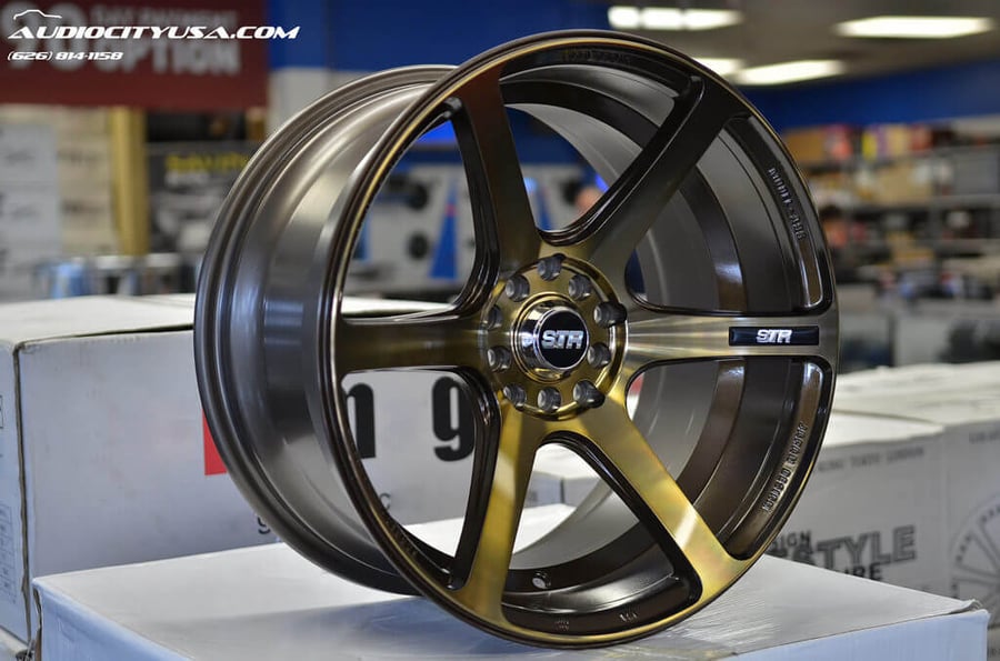 17″ STR Wheels 521 Titanium DEEP Concave Dual Bolt Pattern