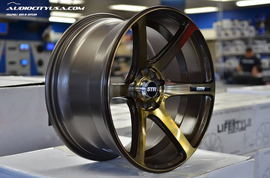 17″ STR Wheels 521 Titanium DEEP Concave Dual Bolt Pattern