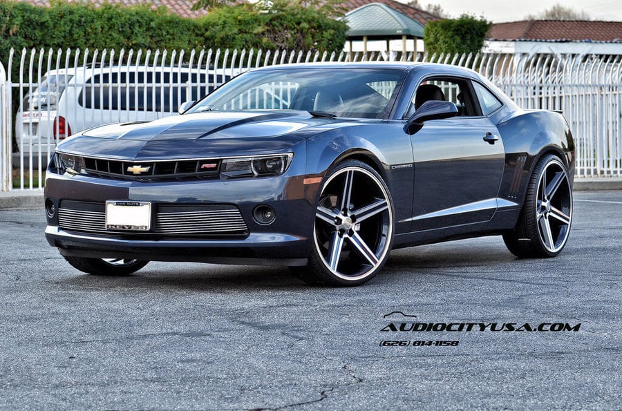 2014 Chevy Camaro RS with 24" IROC Wheels Rims with Custom Color ...