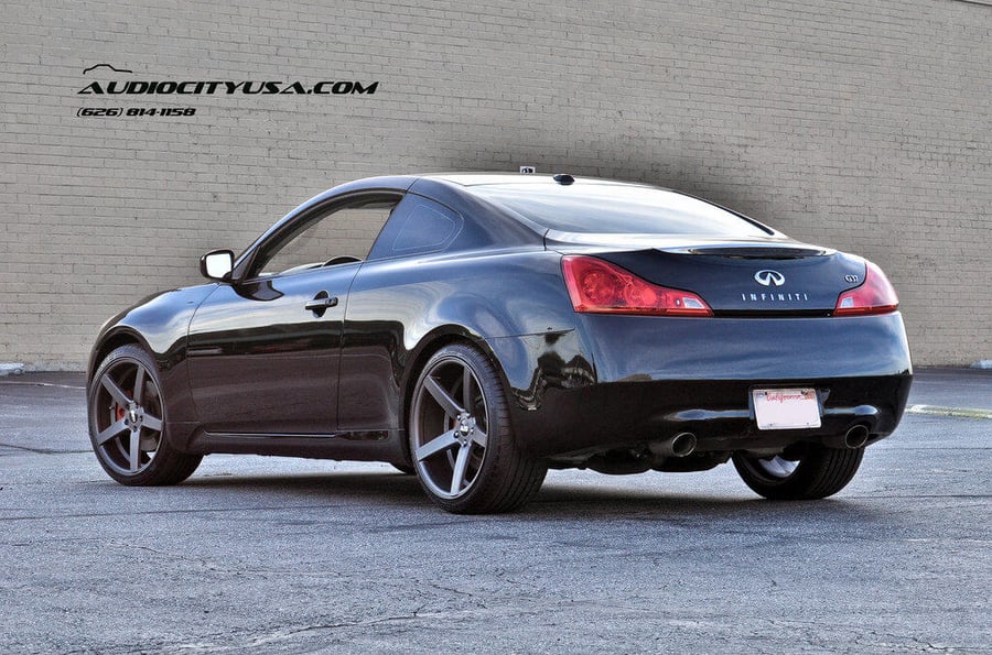20" STR Wheels 607 Matte Gray rims on a 2010 Infiniti G37. No Credit ...