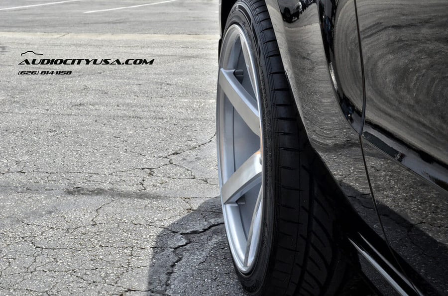 2014 Ford Mustang GT on 20" STR Wheels 607 Silver **DEEP CONCAVE ...