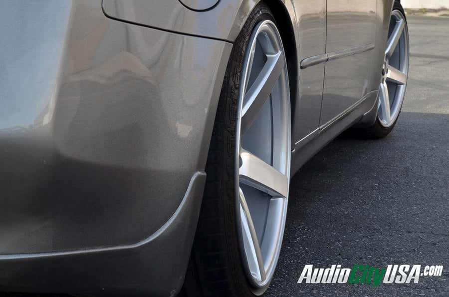Infiniti G35 Coupe on 20" STR Wheels 607 Silver **DEEP CONCAVE ...