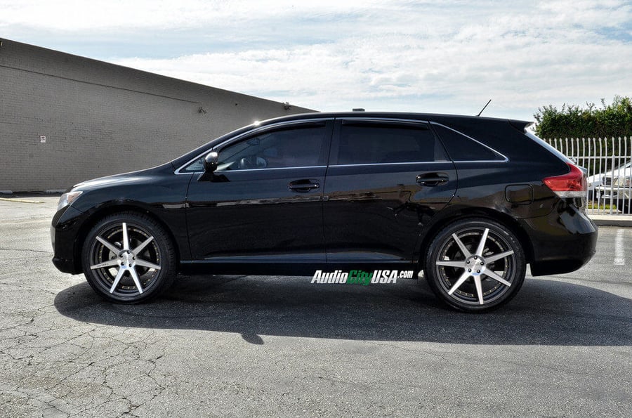 22" Vertini Wheels Dynasty Slate Grey, machine face | 2010 Toyota Venza ...